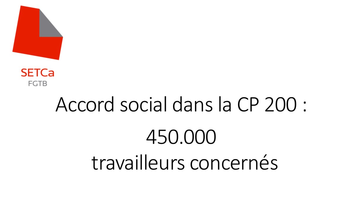 CP 200 – accord social | SETCa Mons-Borinage