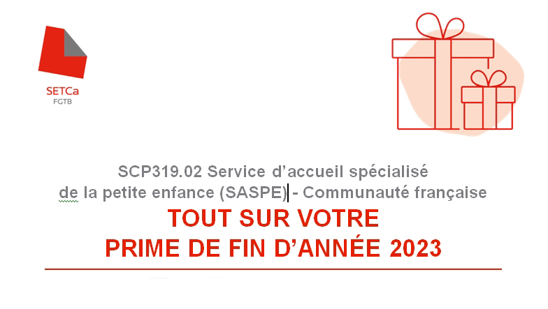 SCP319.02 – Prime de fin d’année 2023 | SETCa Mons-Borinage